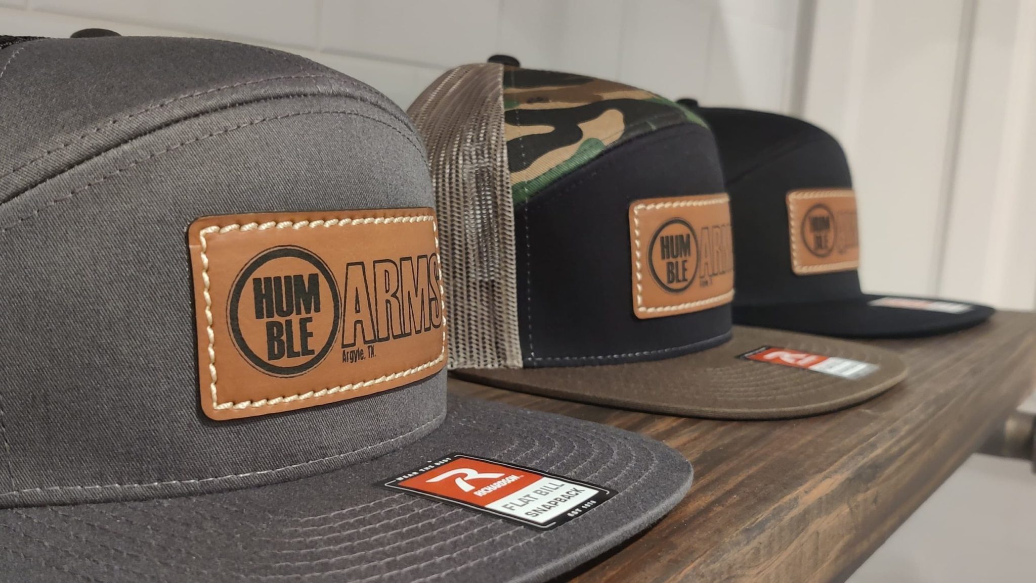 7 Panel Flat Bill Hat • Humble Arms
